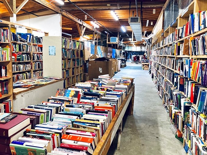 Forget judging a book by its cover – this red barn of literary wonders is like a treasure chest disguised as a toolshed. Book lovers, prepare for paradise!