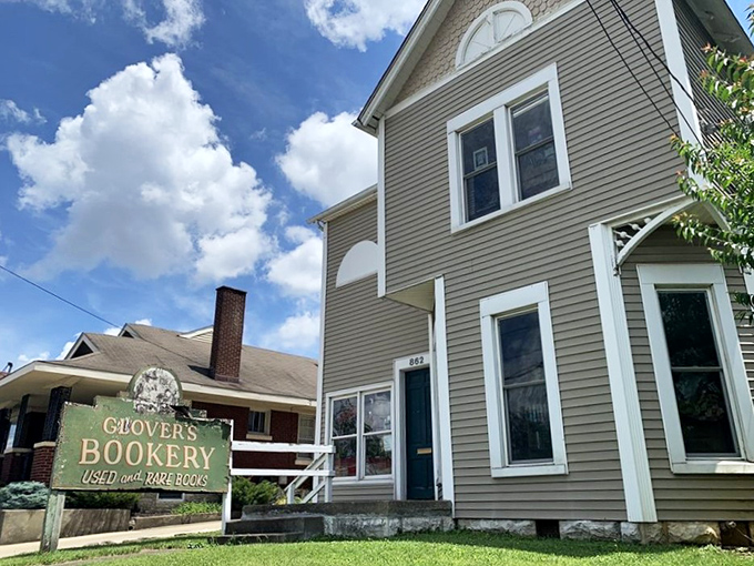 Welcome to Glover's Bookery, where literary dreams come true! This unassuming house holds more stories than your grandma at Thanksgiving dinner.