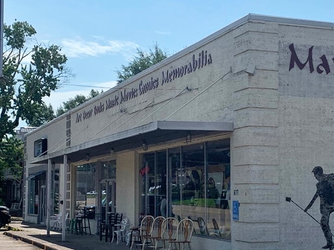 Welcome to the literary wonderland! This unassuming storefront is like a TARDIS - much bigger on the inside, filled with endless adventures waiting to be discovered.