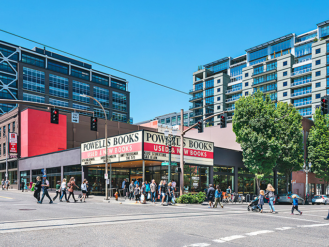 Welcome to the literary Narnia! Powell's Books stands proud, a beacon for bookworms and casual readers alike. It's not just a store; it's a pilgrimage site for the printed word.