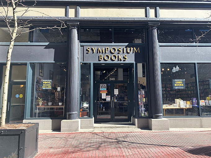 Symposium Books: Where literary dreams come true! This Providence gem beckons bookworms with its golden letters and promise of endless stories.