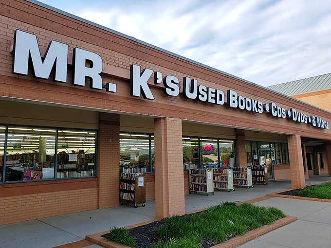 Welcome to the literary Narnia! Mr. K's Used Books beckons bibliophiles with its unassuming facade, promising adventures beyond the shelves.