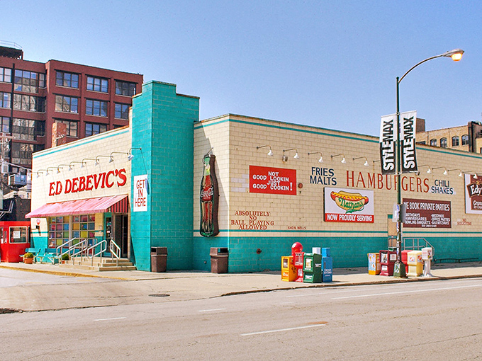Welcome to Ed's, where the 1950s never left! This retro wonderland stands proud, inviting you to step back in time for a meal you won't forget.