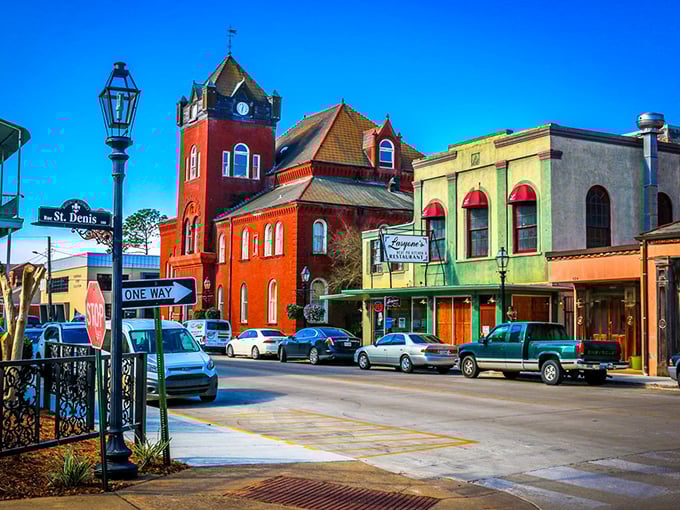 Strolling down Front Street feels like stepping into a time machine – one that's been bedazzled with flower baskets and Southern charm!