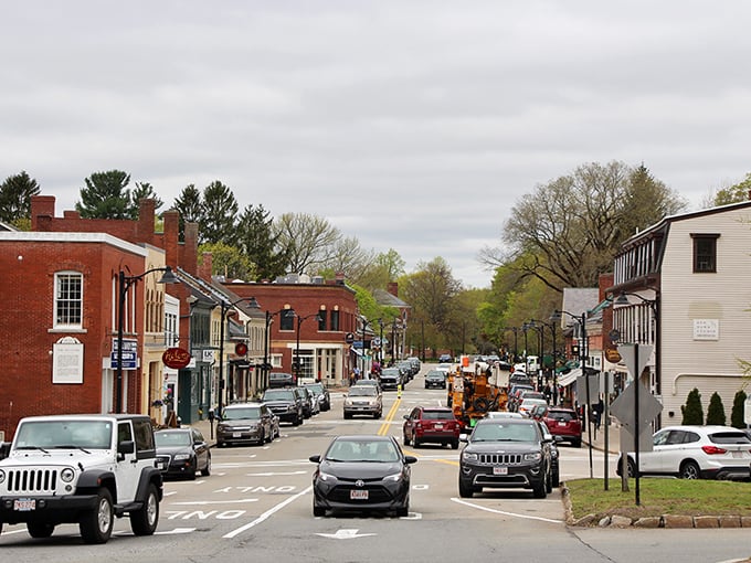 Strolling down this street is like stepping into a time machine, minus the flux capacitor. Charming brick buildings and quaint shops transport you to a simpler era.