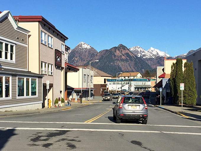 Sitka's skyline: Where nature and civilization play a game of "who's more photogenic?" Spoiler alert: It's a tie!