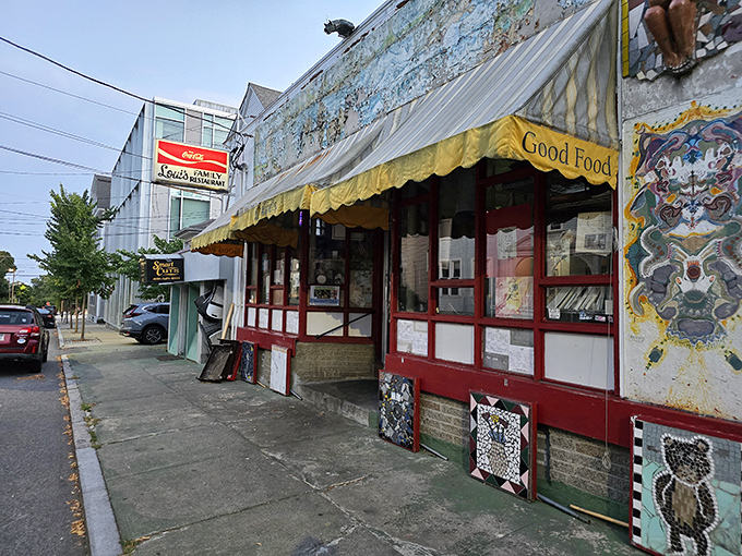 Step into a time machine disguised as a diner! Louis Family Restaurant's exterior promises a journey back to simpler times and heartier appetites.