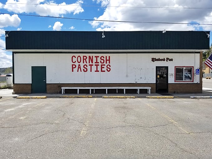 Welcome to the Cornish Pasty Capital of Nevada! This unassuming exterior hides a treasure trove of flaky, savory delights that'll make your taste buds do a happy dance.