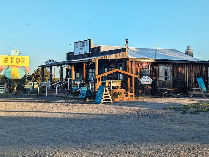 Welcome to pie paradise! Pie-O-Neer's rustic charm is like a warm hug for your taste buds, nestled in the heart of aptly-named Pie Town.