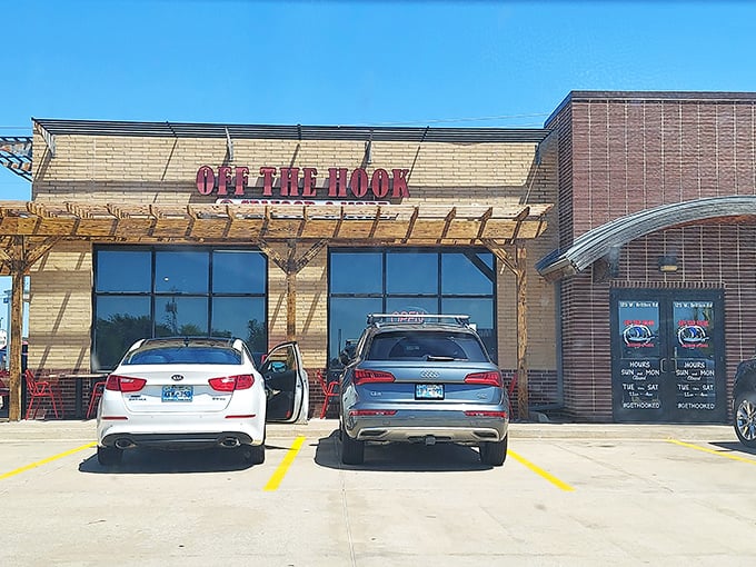 Welcome to seafood paradise! Off The Hook's exterior might be unassuming, but inside, it's a treasure trove of oceanic delights.