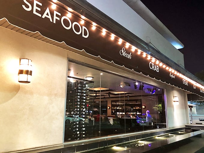 Truluck's: Where seafood dreams come true and steaks are a close second. This unassuming exterior hides a treasure trove of culinary delights waiting to be discovered.