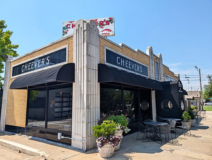 The unassuming exterior of Cheever's Cafe hides culinary treasures within, like finding a Michelin star restaurant in your neighbor's garage.