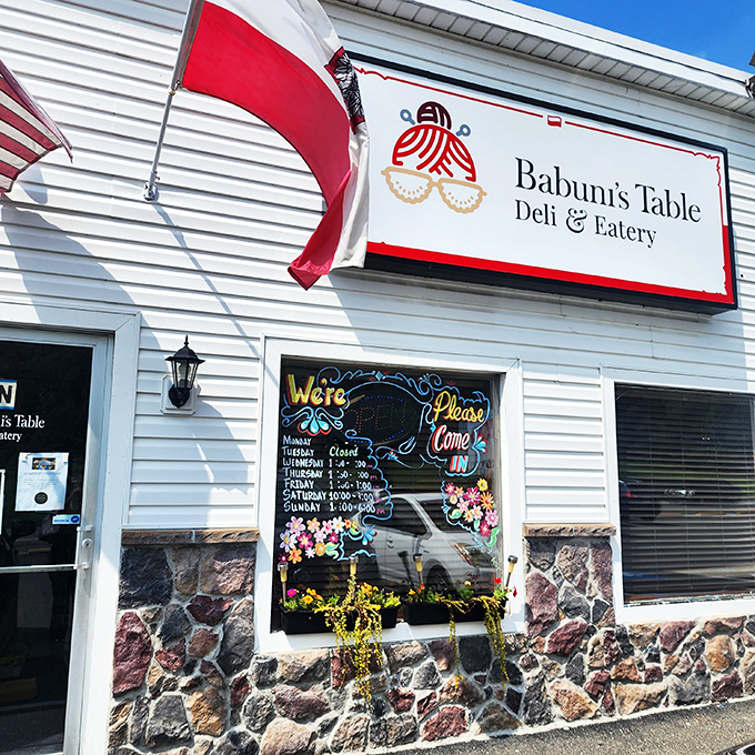 The unassuming exterior of Babuni's Table hides culinary treasures within. Like finding a Picasso at a yard sale, this modest storefront delivers unexpected delights.