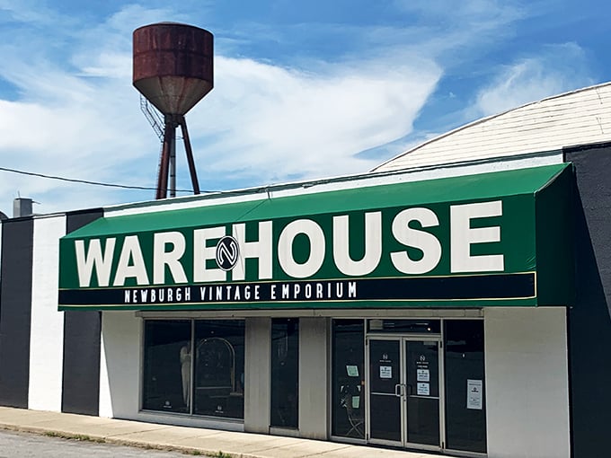 Welcome to the time machine! This unassuming warehouse exterior hides a treasure trove of nostalgia that'll make your inner child do backflips.