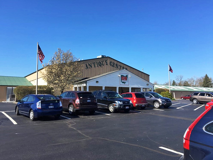 Welcome to the time machine! This unassuming exterior houses a treasure trove that would make Indiana Jones jealous.