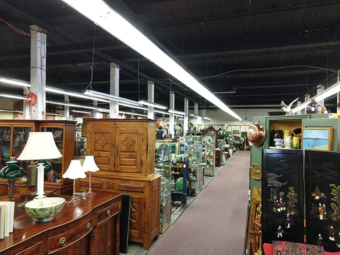 Step into a time traveler's dream! Aisles upon aisles of treasures await, each with a story to tell. It's like your grandma's attic, but infinitely cooler.