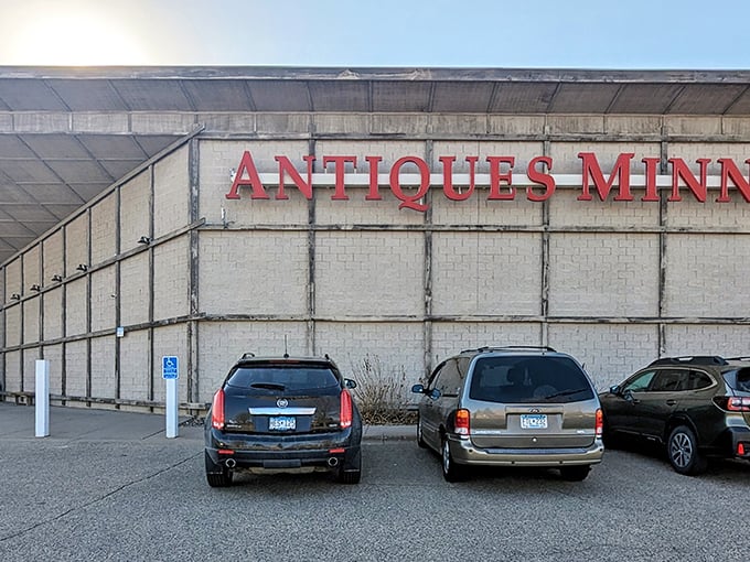 Welcome to the time-travel terminal! Antiques Minnesota Inc stands proud, its modern exterior hiding a treasure trove of yesteryear's gems. Prepare for a journey through decades!