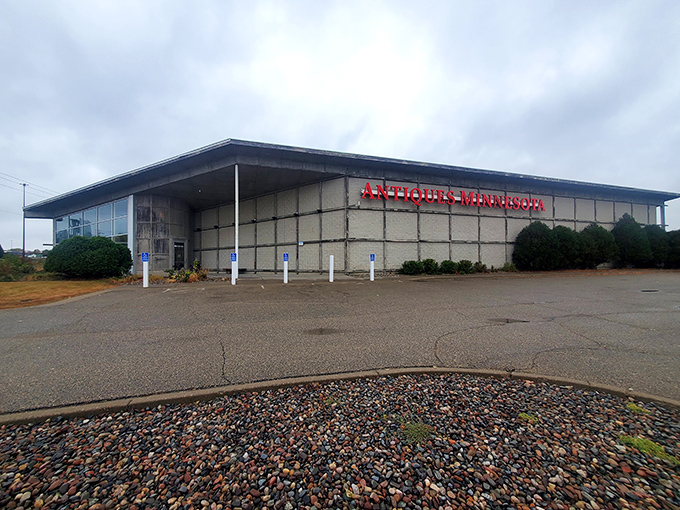 Welcome to the time-travel terminal! Antiques Minnesota Inc stands proud, its modern exterior hiding a treasure trove of yesteryear's gems. Prepare for a journey through decades!