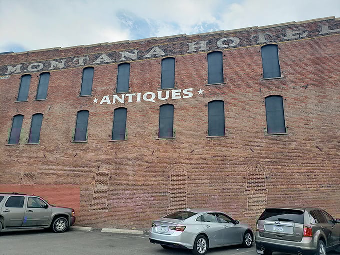 A brick behemoth that's seen more history than a time-traveling DeLorean. Welcome to the Montana Antique Mall, where every visit is a trip down memory lane.