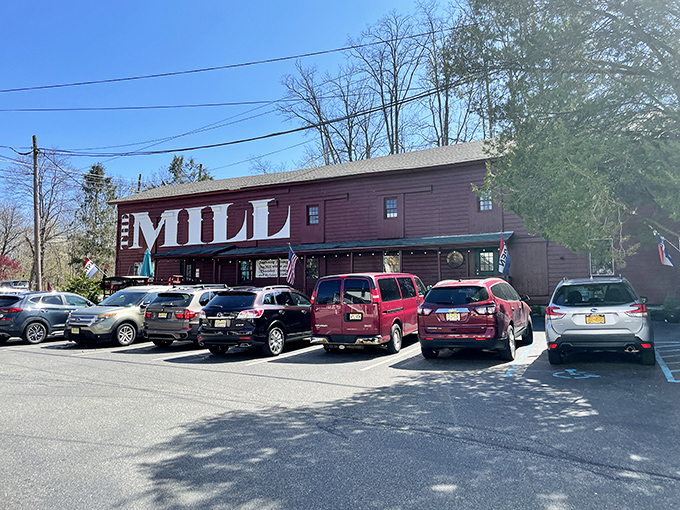 Step right up to the Mill of Wonders! This rustic red barn isn't churning out flour anymore, but it's grinding out nostalgia by the truckload.