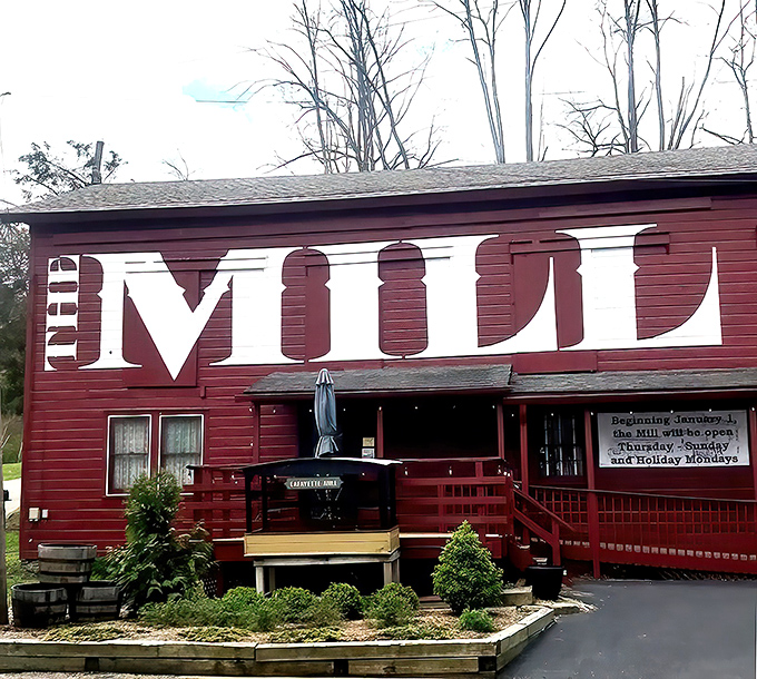 Step right up to the Mill of Wonders! This rustic red barn isn't churning out flour anymore, but it's grinding out nostalgia by the truckload.