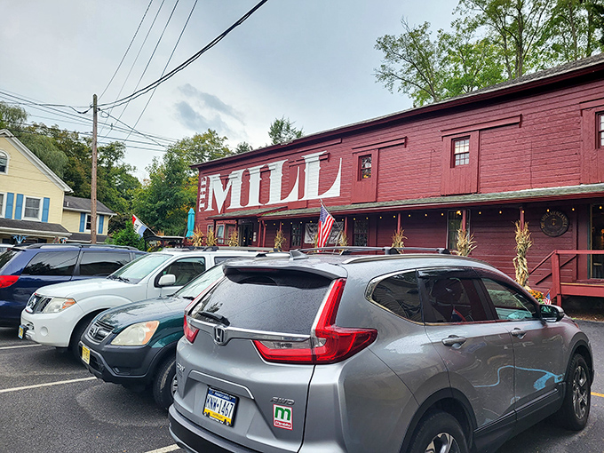 Step right up to the Mill of Wonders! This rustic red barn isn't churning out flour anymore, but it's grinding out nostalgia by the truckload.