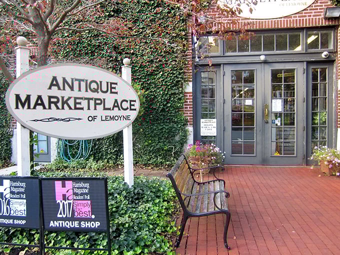 Step into a time machine disguised as a brick building! This ivy-covered facade hides a treasure trove of memories waiting to be rediscovered.