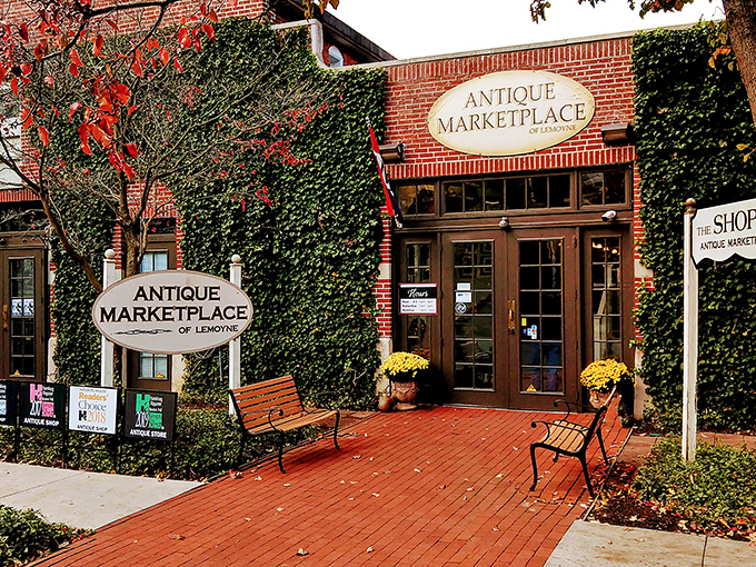 Step into a time machine disguised as a brick building! This ivy-covered facade hides a treasure trove of memories waiting to be rediscovered.