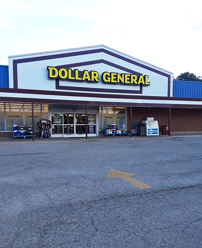 The iconic yellow sign of Dollar General in Antioch beckons like a budget-friendly lighthouse guiding shoppers to the shores of savings.