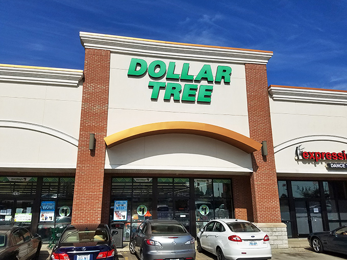 Welcome to the land of endless possibilities, where your wallet breathes a sigh of relief! This Dollar Tree's facade promises adventures in frugality.