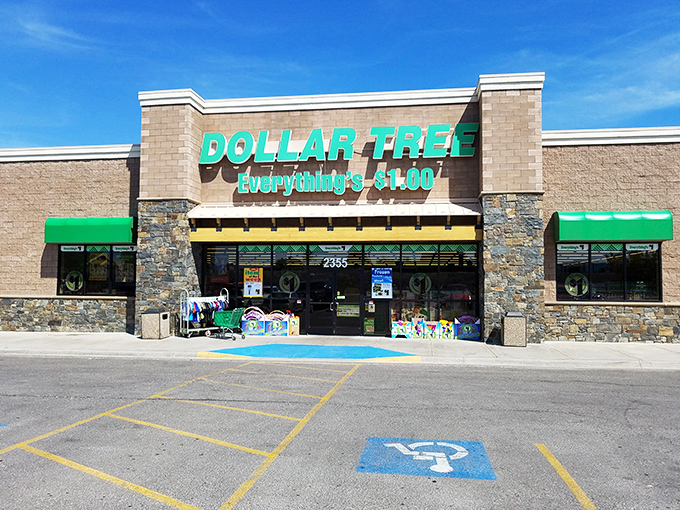 Welcome to the Emerald City of savings! This Dollar Tree in Kalispell stands tall, promising treasures that won't break the bank.