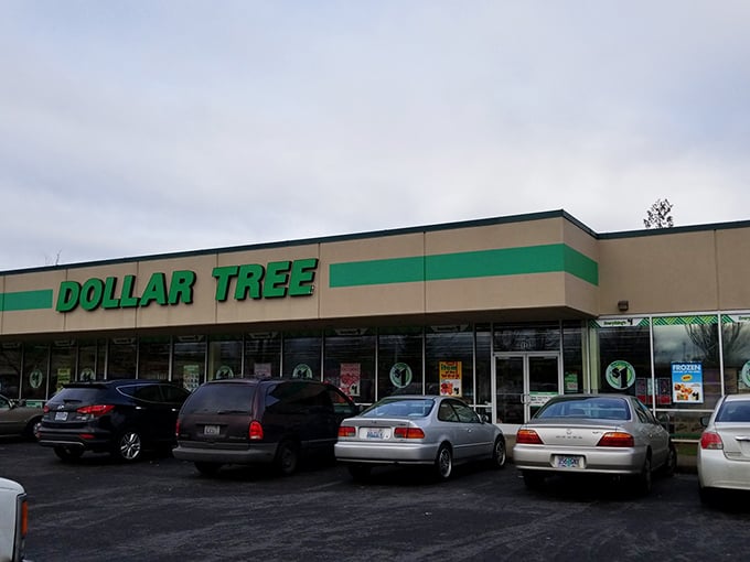 The emerald beacon of bargain hunters everywhere, Dollar Tree's Hayden Meadows location stands proud against Portland's often gray skies, promising treasures within.