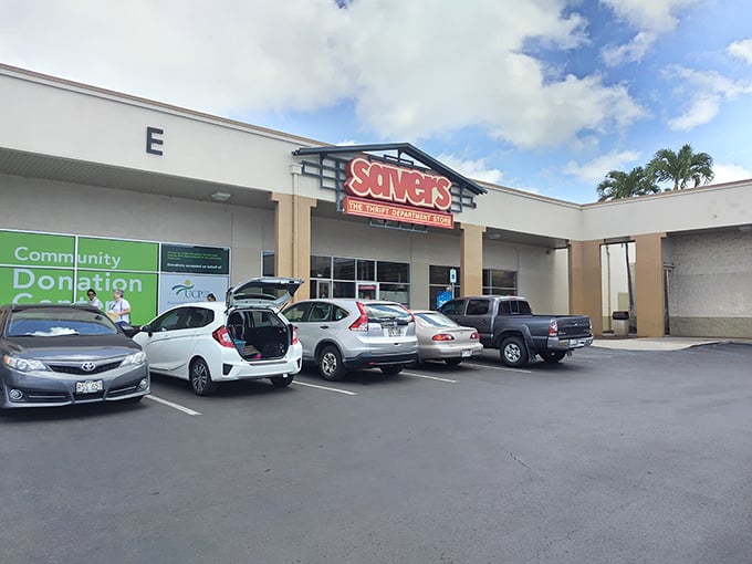 Welcome to Savers, where one person's castoff is another's treasure trove! This unassuming exterior hides a world of wonders waiting to be discovered.