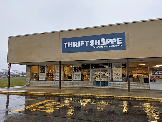 Welcome to the Thrift Shoppe, where bargain hunting becomes an Olympic sport! This unassuming exterior hides a treasure trove of secondhand wonders waiting to be discovered.