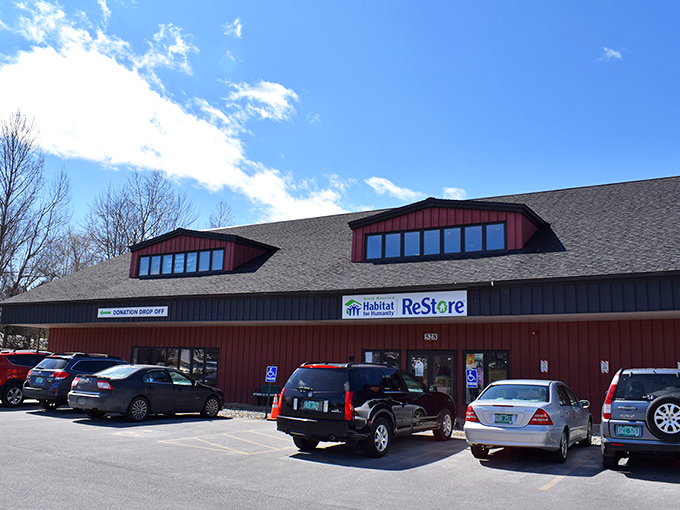 Welcome to the treasure trove! This red-clad building isn't just a store; it's a portal to endless possibilities and unexpected finds.