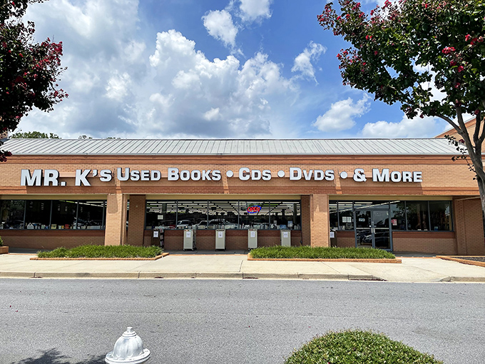 Welcome to the literary Narnia! Mr. K's Used Books beckons bibliophiles with its unassuming facade, promising adventures beyond the shelves.