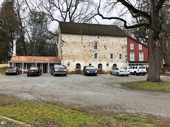 Welcome to the literary Narnia! Baldwin's Book Barn stands proud, a stone sentinel guarding countless stories within its weathered walls.