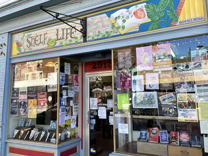 A literary oasis awaits! Shelf Life Books' whimsical storefront promises adventures beyond the printed page.