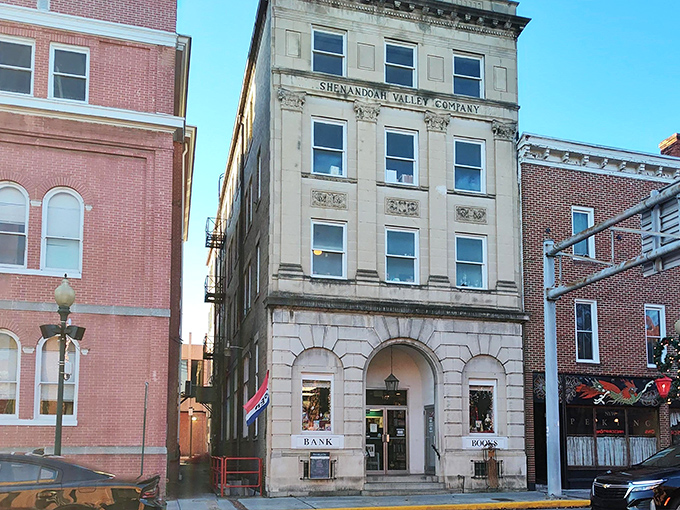 Step into a literary time machine! This grand old bank building now safeguards treasures of the written word, proving that some investments never lose their value.