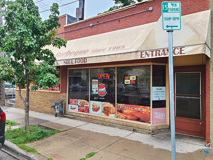 Welcome to barbecue paradise! Ted Cook's 19th Hole BBQ has been smoking up Minneapolis since 1968, proving that good things come in unassuming packages.