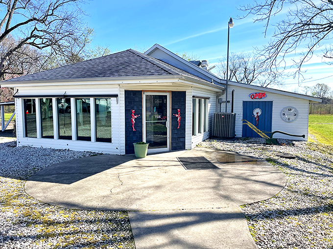 The unassuming white exterior with that iconic blue door is like a culinary TARDIS&mdash;modest on the outside, but containing breakfast universes within.