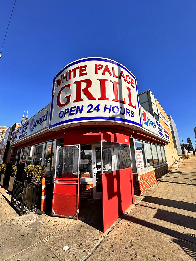 The iconic red and blue sign of White Palace Grill has been a beacon for hungry Chicagoans since 1939, promising salvation in the form of perfect diner fare.