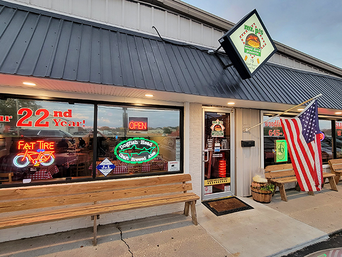 Welcome to pizza paradise! Mr. P's exterior might be unassuming, but inside lies a world of wood-fired wonders waiting to be devoured.