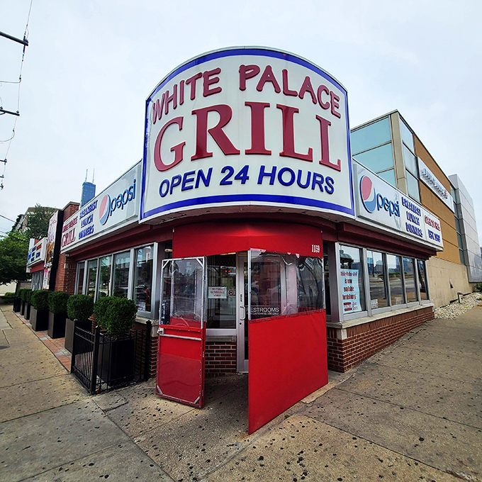 The iconic red and blue sign of White Palace Grill has been a beacon for hungry Chicagoans since 1939, promising salvation in the form of perfect diner fare.