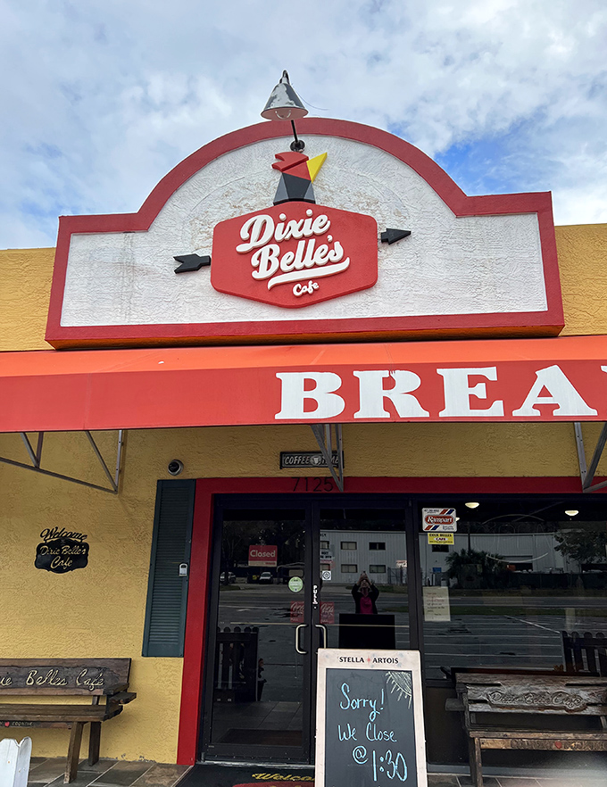 Welcome to Dixie Belle's, where Southern charm meets breakfast bliss! This unassuming exterior hides a treasure trove of comfort food that'll make your taste buds do a happy dance.