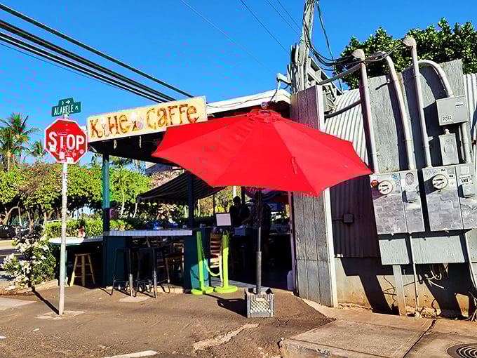 Welcome to flavor paradise! Kihei Caffe's unassuming exterior hides a treasure trove of mouthwatering delights that'll make your taste buds do the hula.
