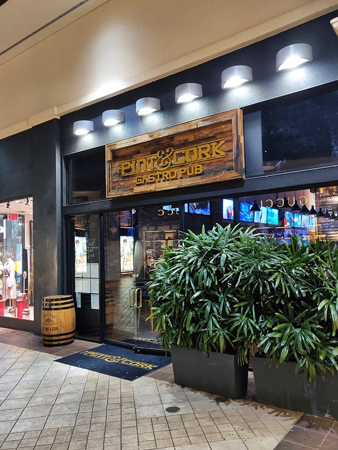 Tucked away in The Shops at Wailea, The Pint & Cork's unassuming fa&ccedil;ade hides a gastropub paradise that locals guard like a secret fishing spot.