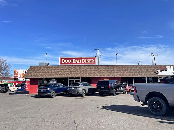 Welcome to flavor town! The Doo-Dah Diner's unassuming exterior hides a world of culinary delights, proving that you should never judge a book by its cover &ndash; or a diner by its parking lot.