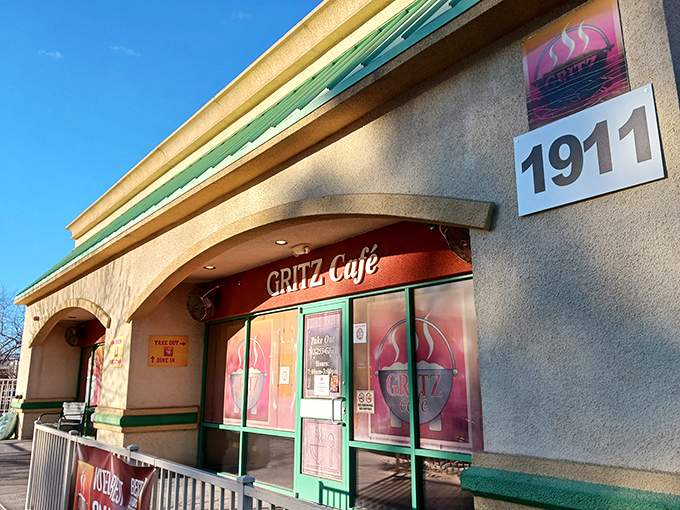 Welcome to flavor town! Gritz Cafe's exterior might be unassuming, but inside lies a treasure trove of Southern comfort that'll make your taste buds do a happy dance.