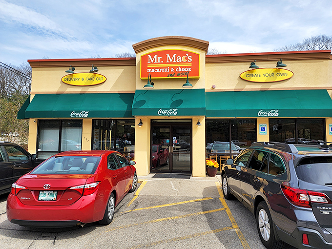 Welcome to cheese paradise! Mr. Mac's exterior promises a comfort food adventure that'll make your inner child do a happy dance.